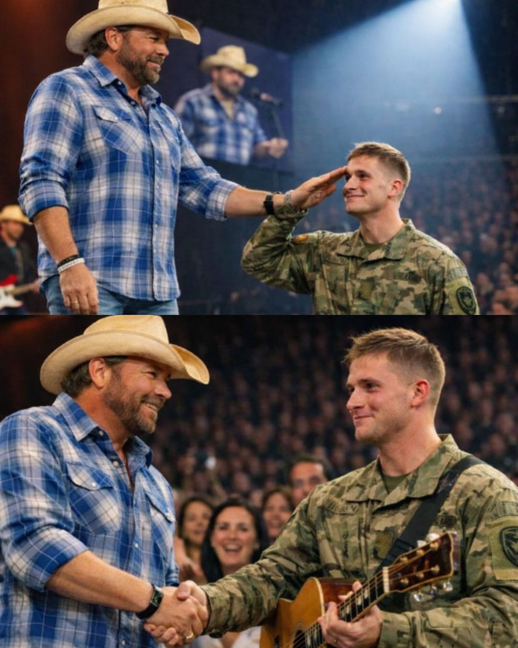 A SOLDIER STOOD TO ATTENTION. TOBY KEITH DID SOMETHING NO ONE PLANNED ...